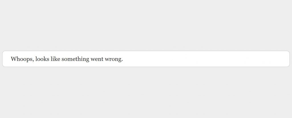 Laravel Personnalisez Le Whoops Looks Like Something Went Wrong ~ Messi89s Blog 